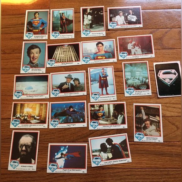DC Comics | Other | Superman 978 Vintage Trading Cards Set Of 19 Plus 1 ...